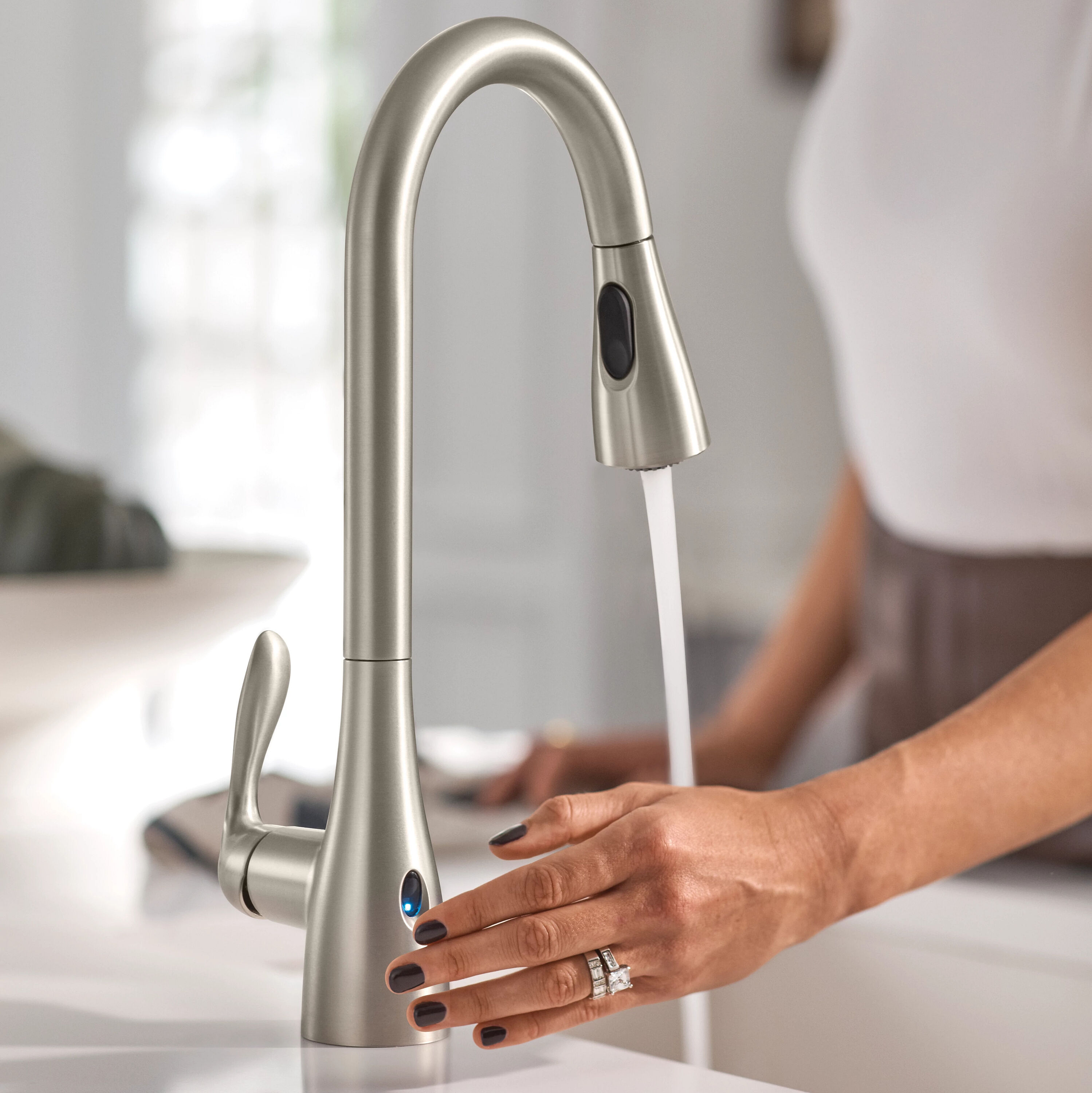 Stainless steel Touchless Kitchen Faucets at Lowes.com
