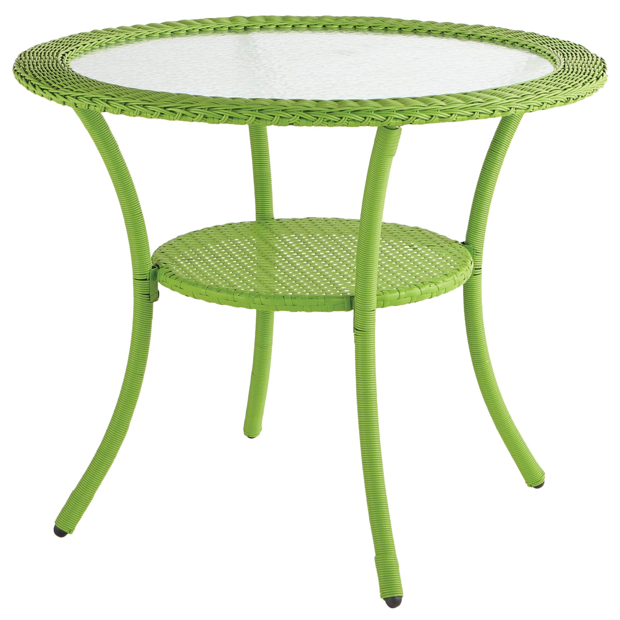 BrylaneHome Roma All-Weather Resin Wicker Bistro Table in the Patio ...