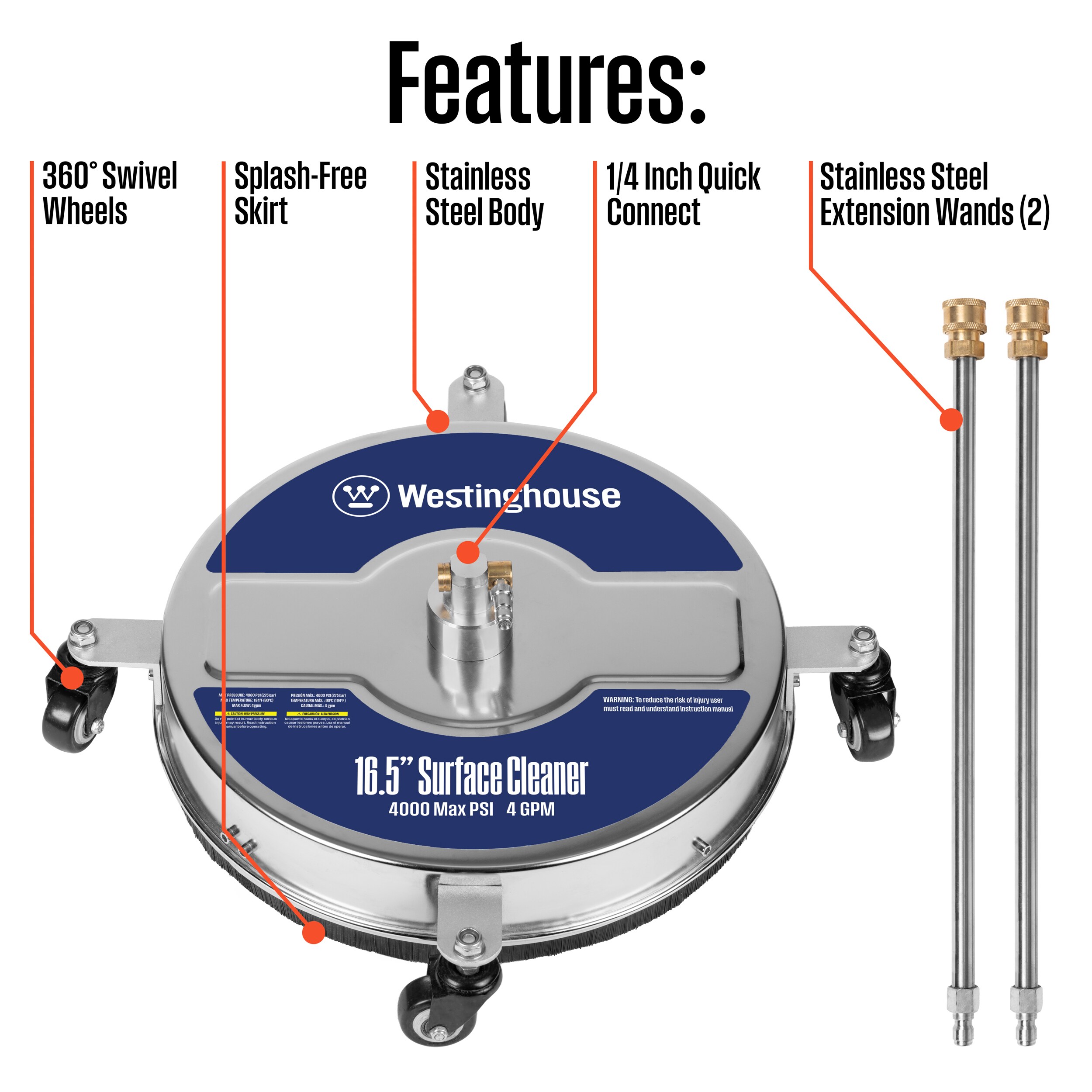 Westinghouse PWSCSS 16.5-in 4000 PSI 16.5-in up to 4000 PSI Rotating ...