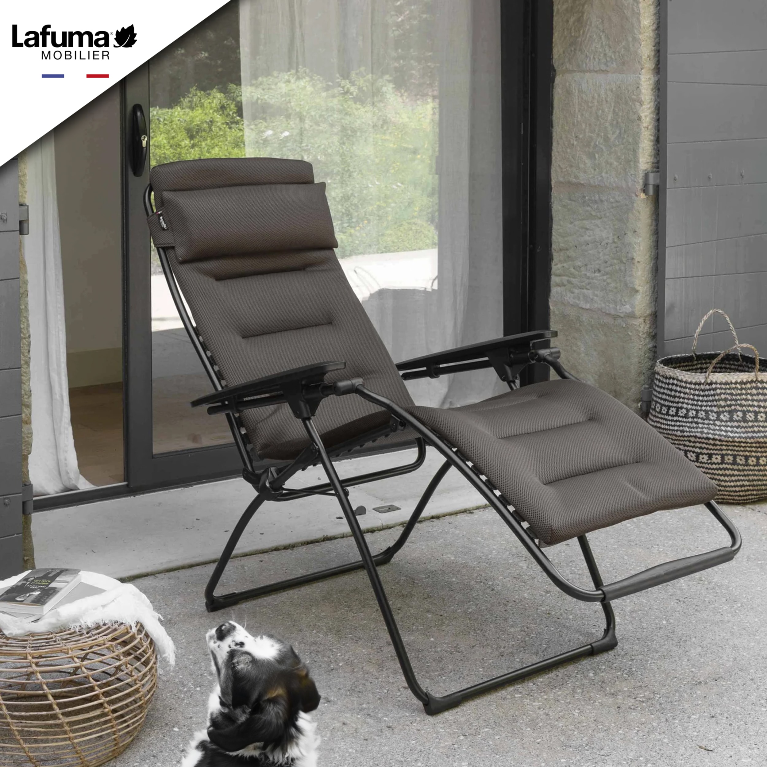 Lafuma Modern Taupe Accent Chair at Lowes.com