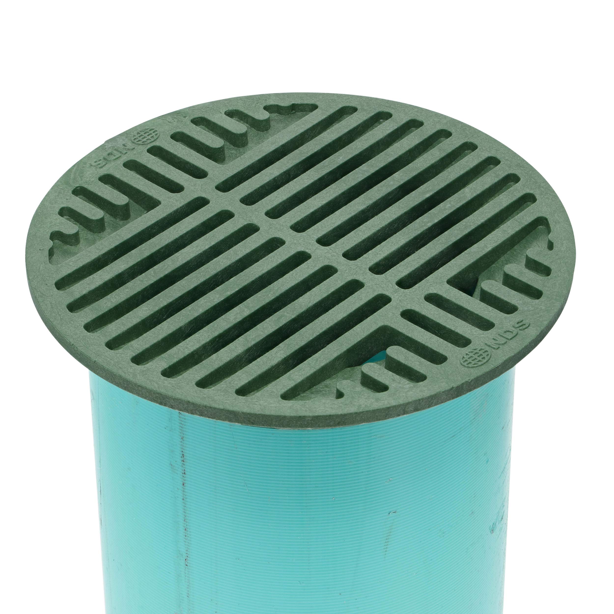 NDS 20 8-Inch Round Grate Connects to 6-Inch Spee-D Basin 6-Inch Drain ...