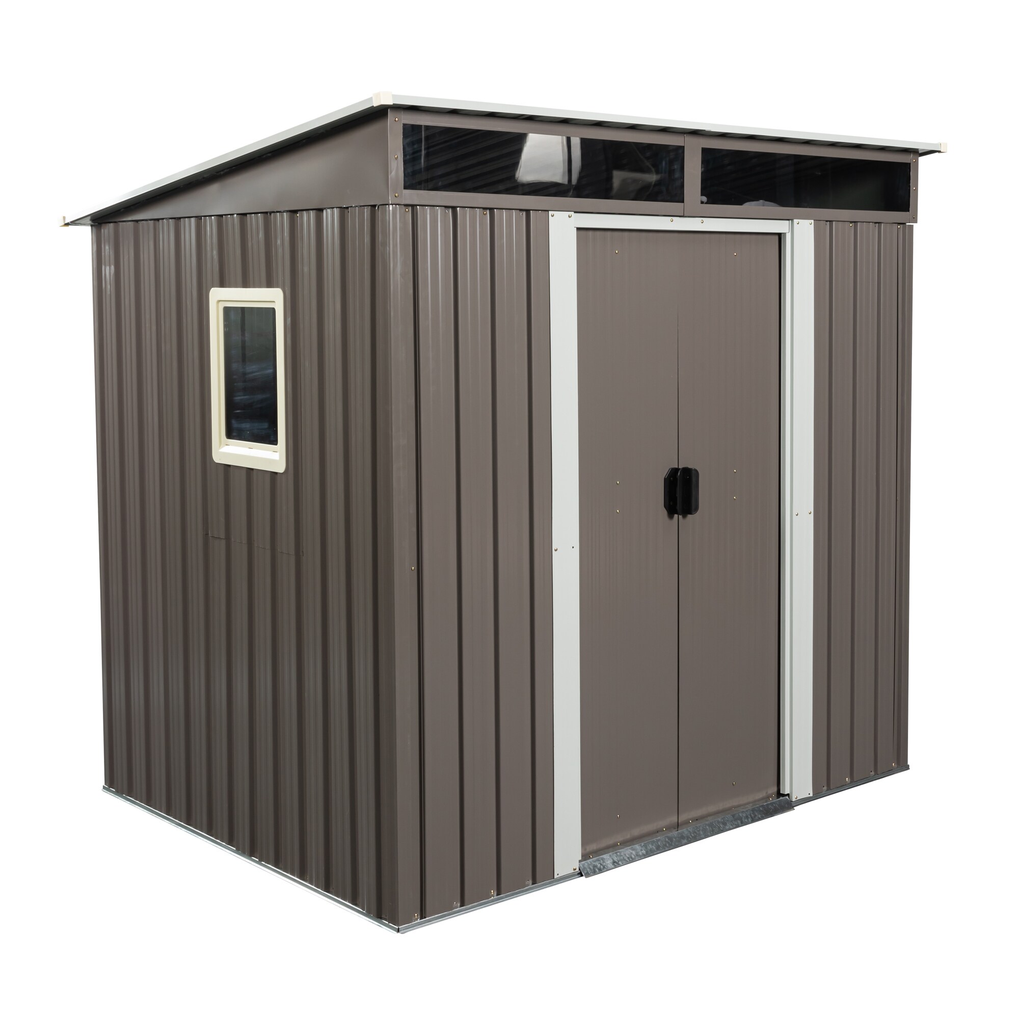 Ayelon 4.9-ft x 6.4-ft Shed Galvanized steel Metal Storage Shed in the ...