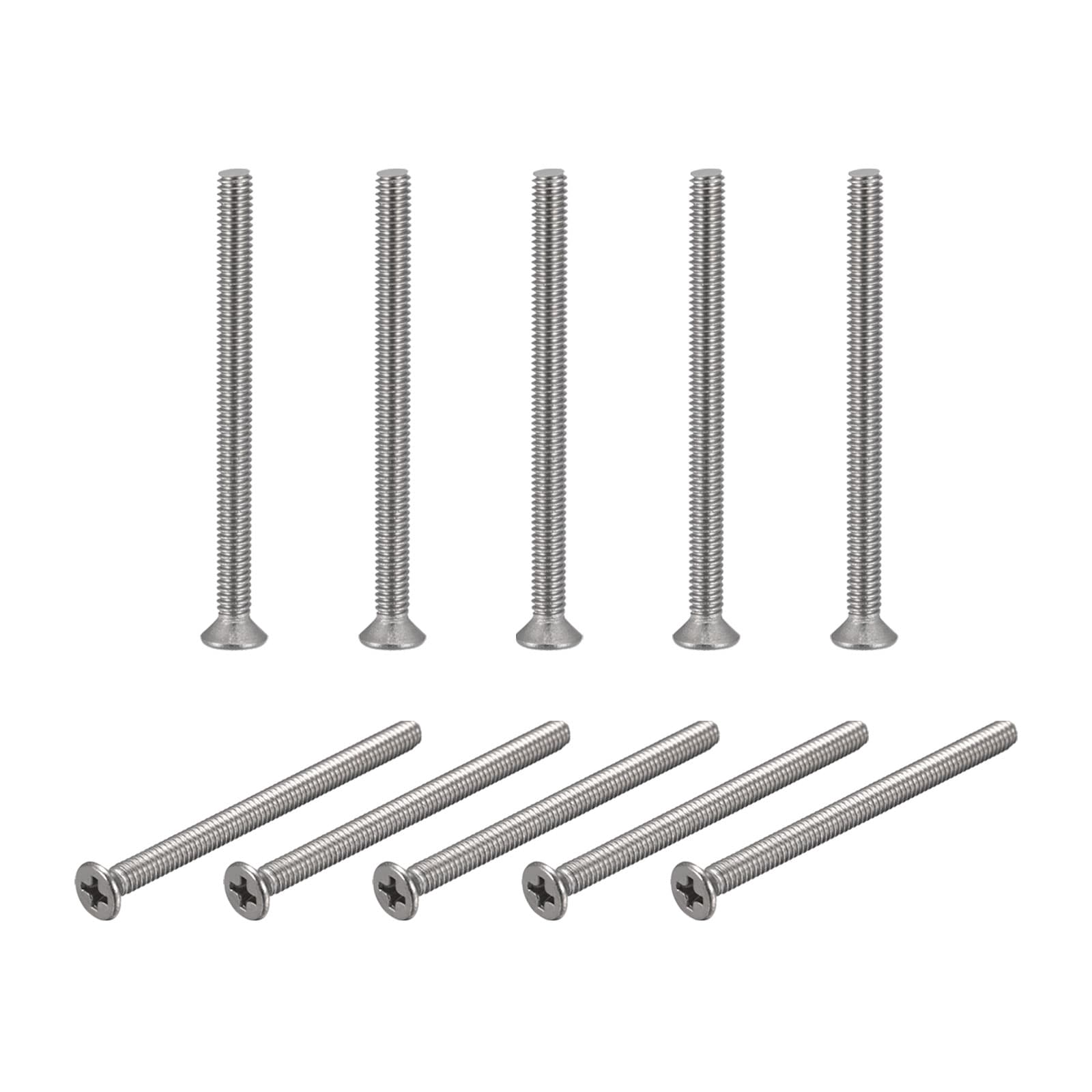 Unique Bargains 25pcs 8#-32 x 2-1/4-Inch Flat Head Machine Screws ...