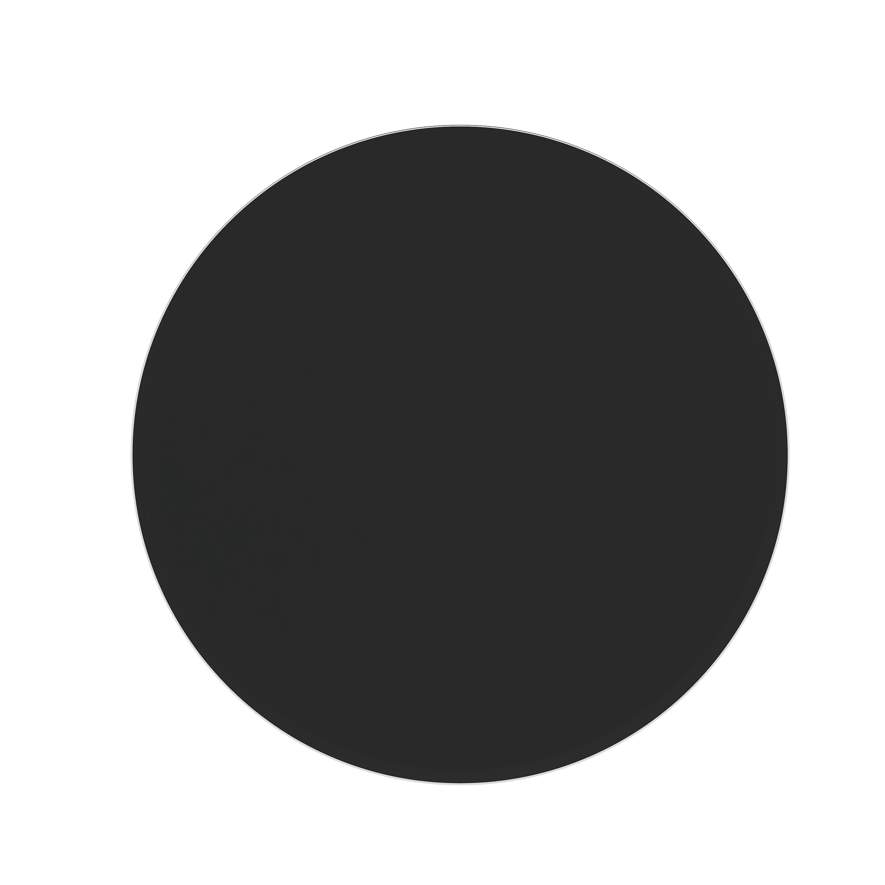 LUXEYARD 24Inch Inch Round Tempered Glass Table Top Black Glass 25 Inch ...
