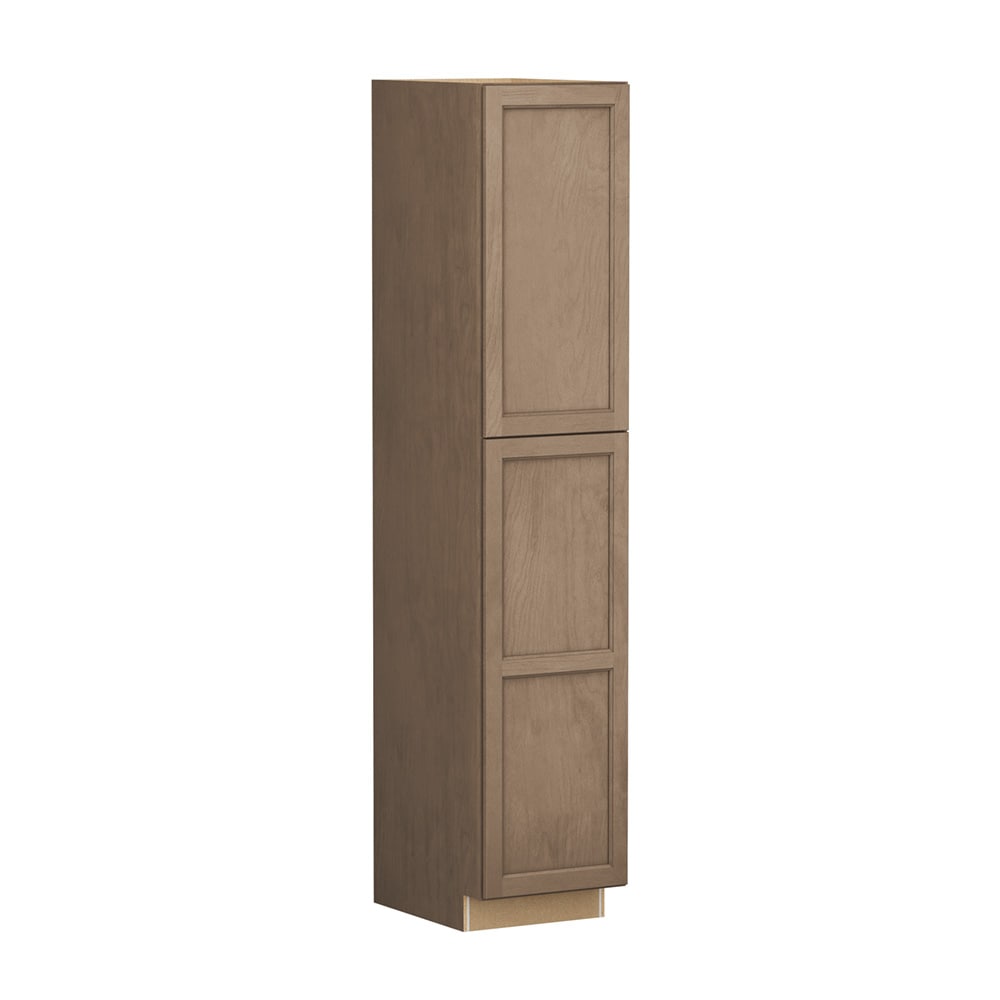 Shenandoah Glasson 18-in W x 96-in H x 24-in D Almond Stained Base ...