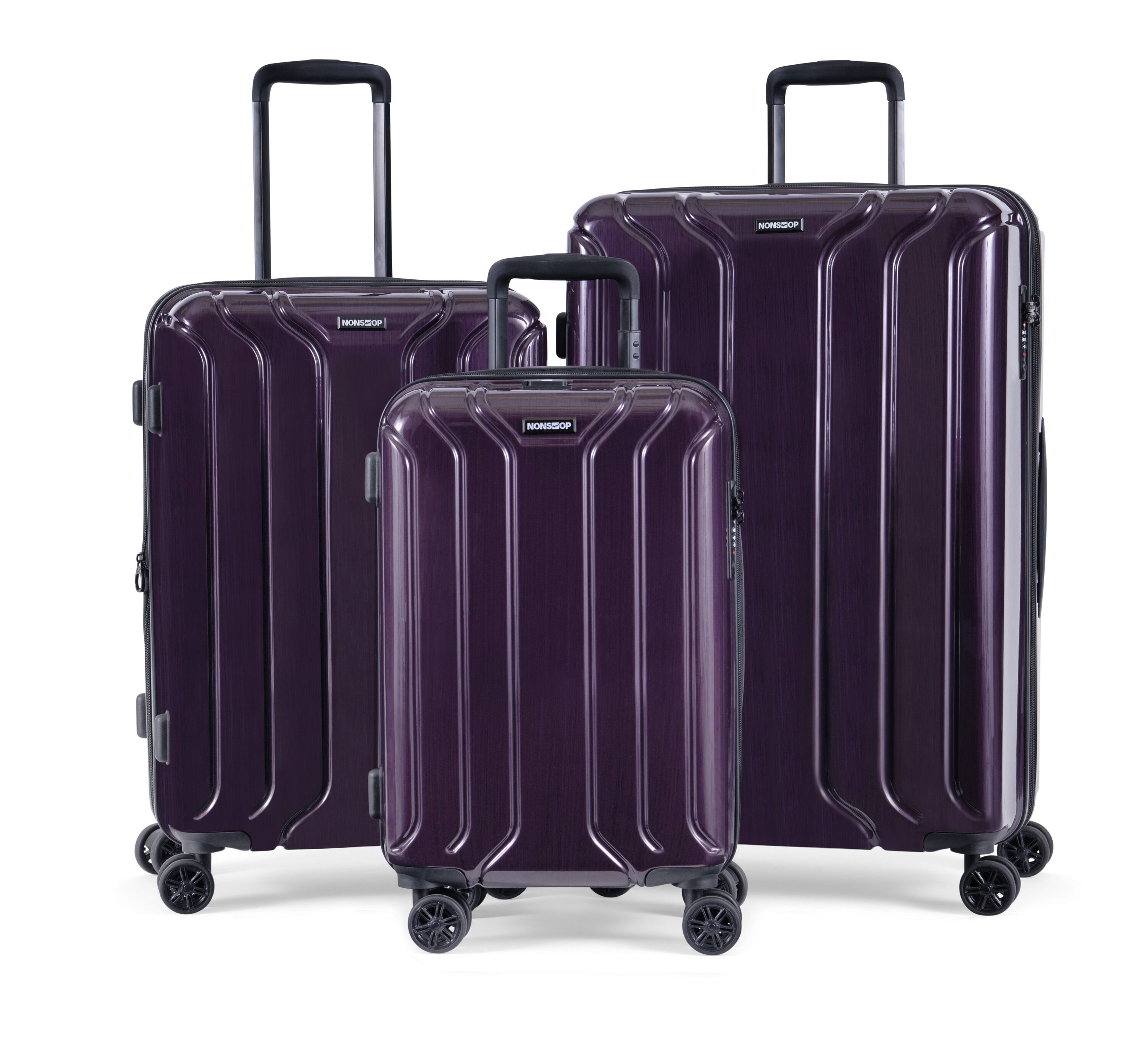 Nonstop New York Elite Lightweight Expandable 3 Piece spinner Luggage ...