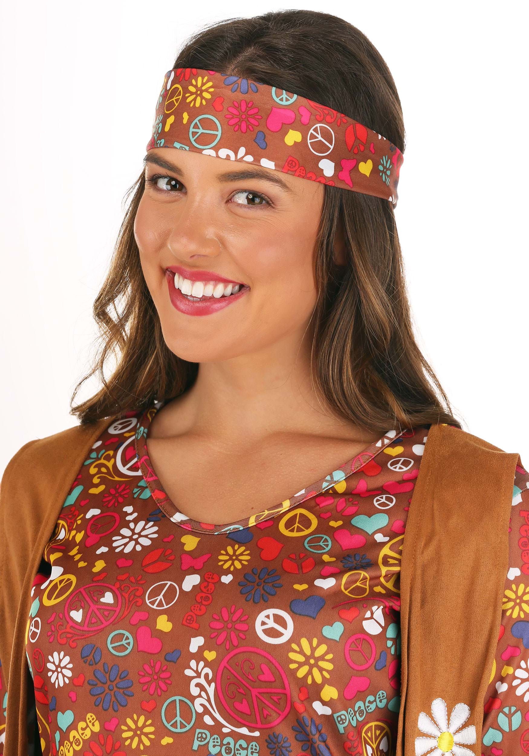 Fun World Women's Peace Love Hippie Costume Hippie Costumes X-Small in ...