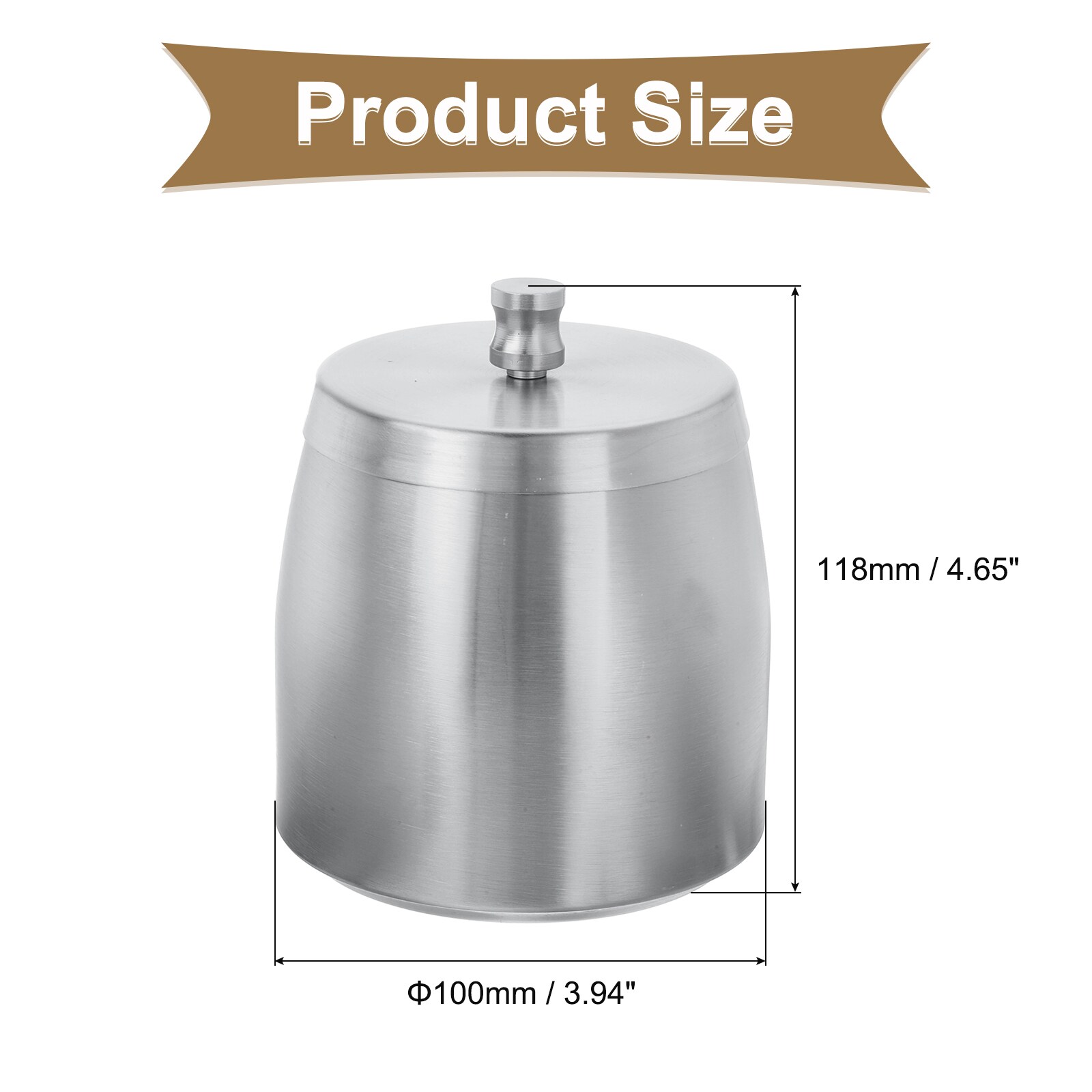 Unique Bargains Ash Tray with Lid for Cigarette Stainless Steel ...
