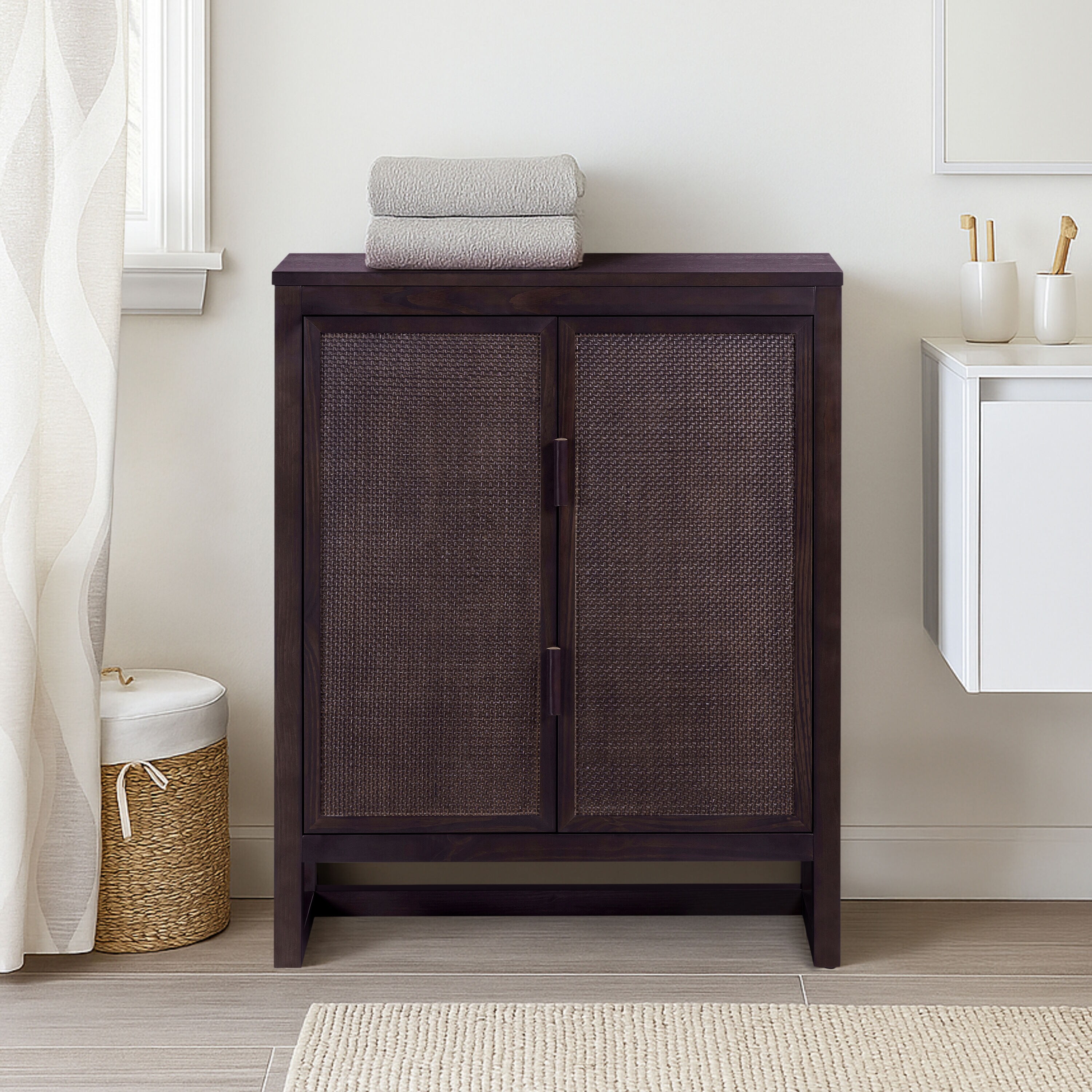 Teamson Home 28-in W 2 -Door Espresso Accent Cabinet in the Accent ...