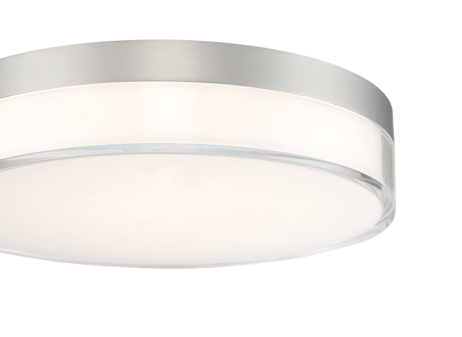 Minka Lavery Vantage 7-in Brushed Nickel Outdoor 1 -Light LED Flush ...