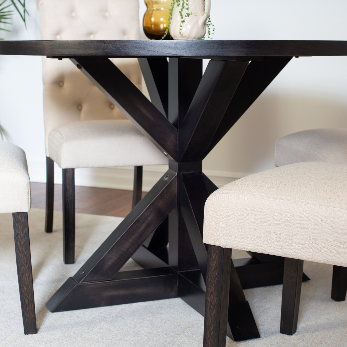 Streamdale Furniture Streamdale 5-piece Dining Set Cross-Buck Dining ...