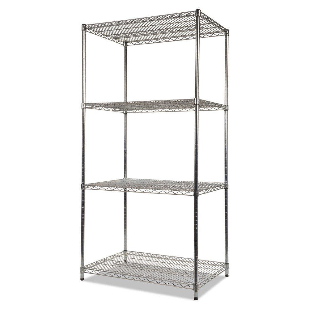 Alera NSF Certified Industrial Wire Shelving Kit - 4-Shelf - 36 x 24 x ...