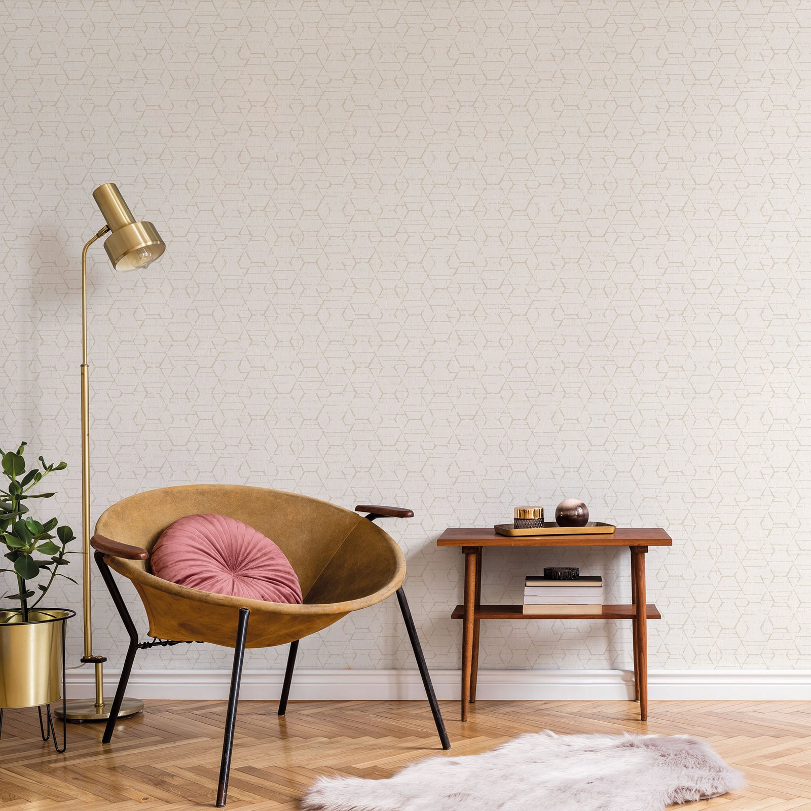 Galerie Atmosphere Hextex Beige Wallpaper G78250 in the Wallpaper ...