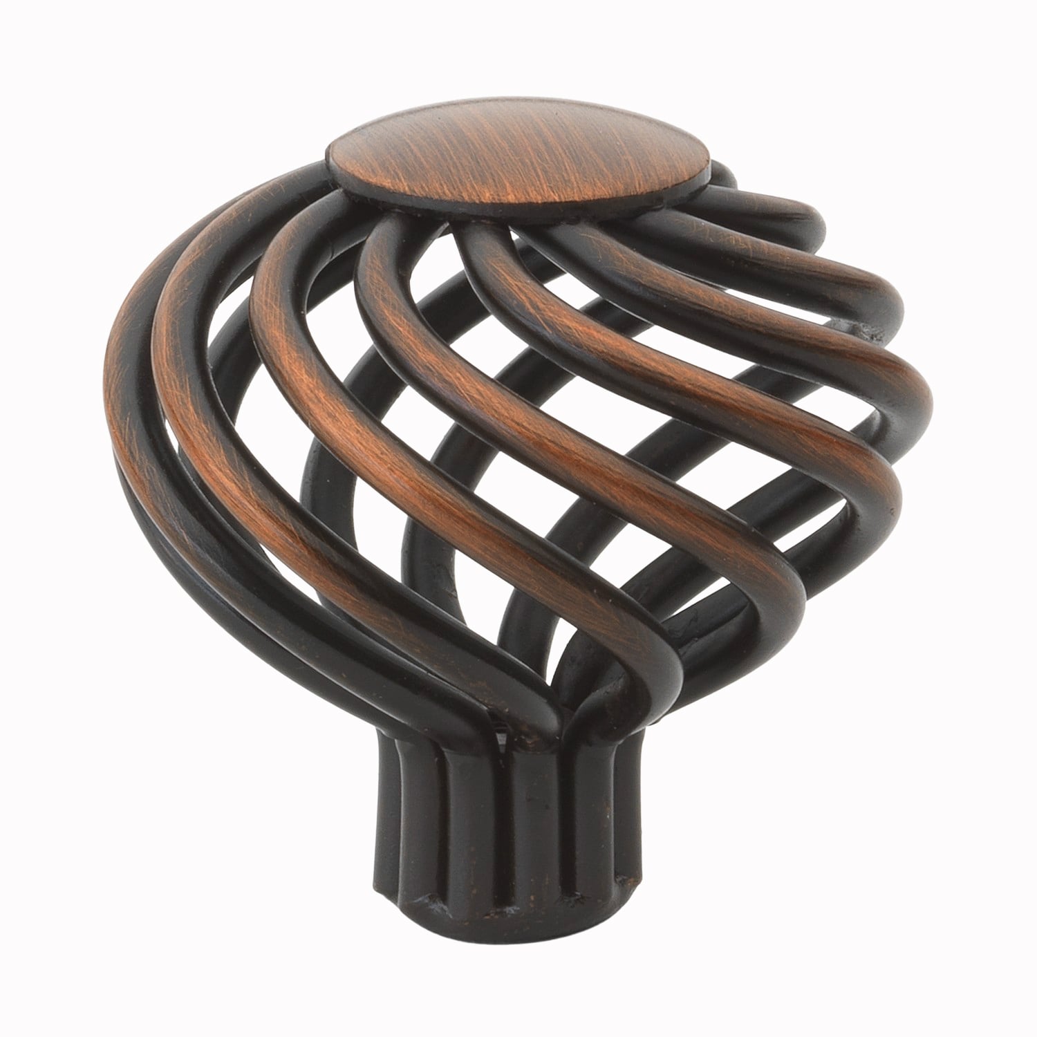 GlideRite Hardware 1-1/2 in. Oil Rubbed Bronze Birdcage Cabinet Knob ...