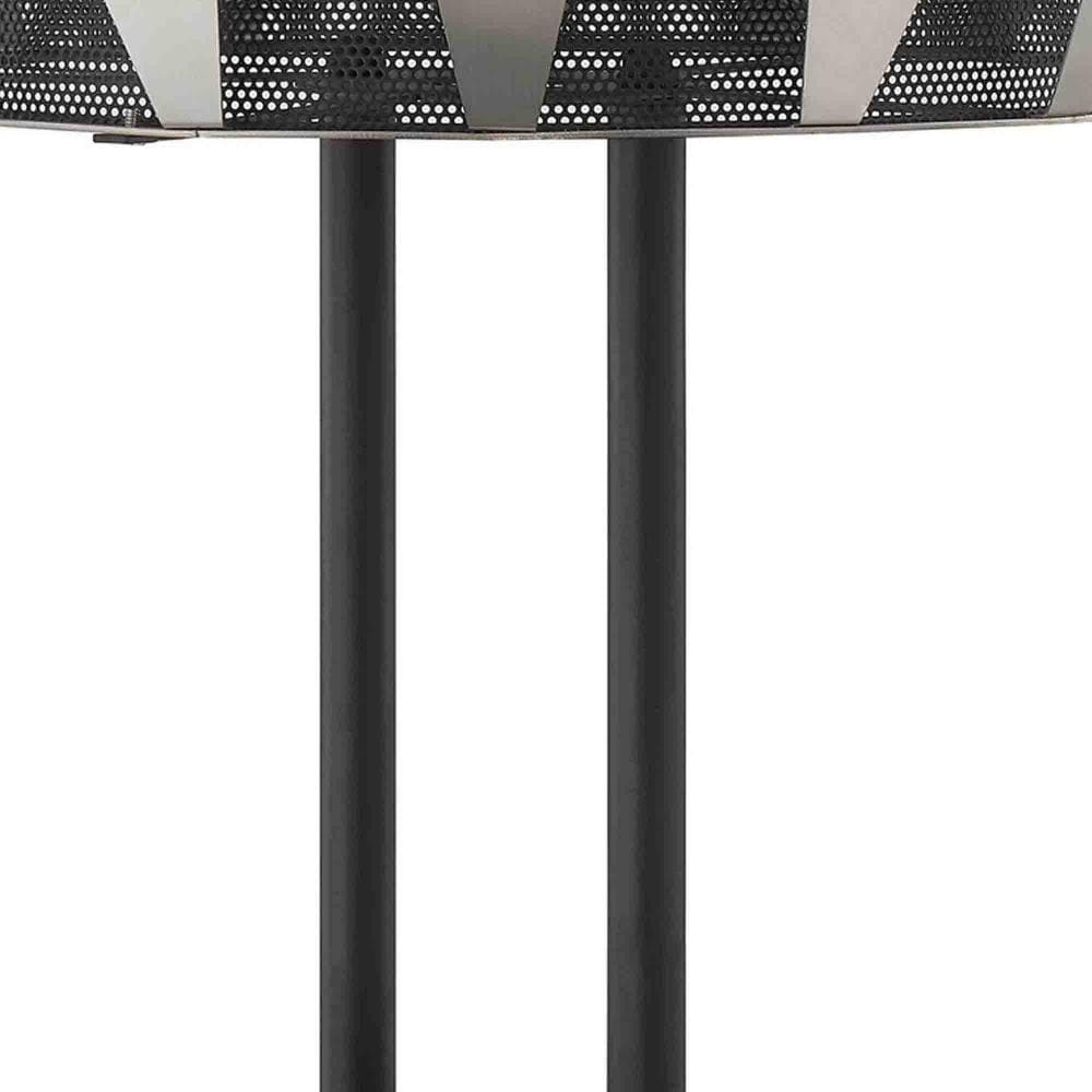 Benzara Table Lamps 20.5-in Black, Gray On/Off switch Table Lamp with ...