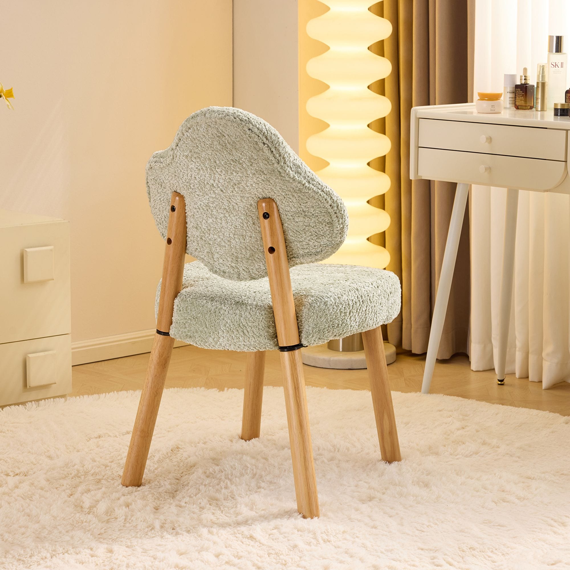 Winado Cloud Puff Soft Accent Chair with Wooden Legs in the Chairs ...