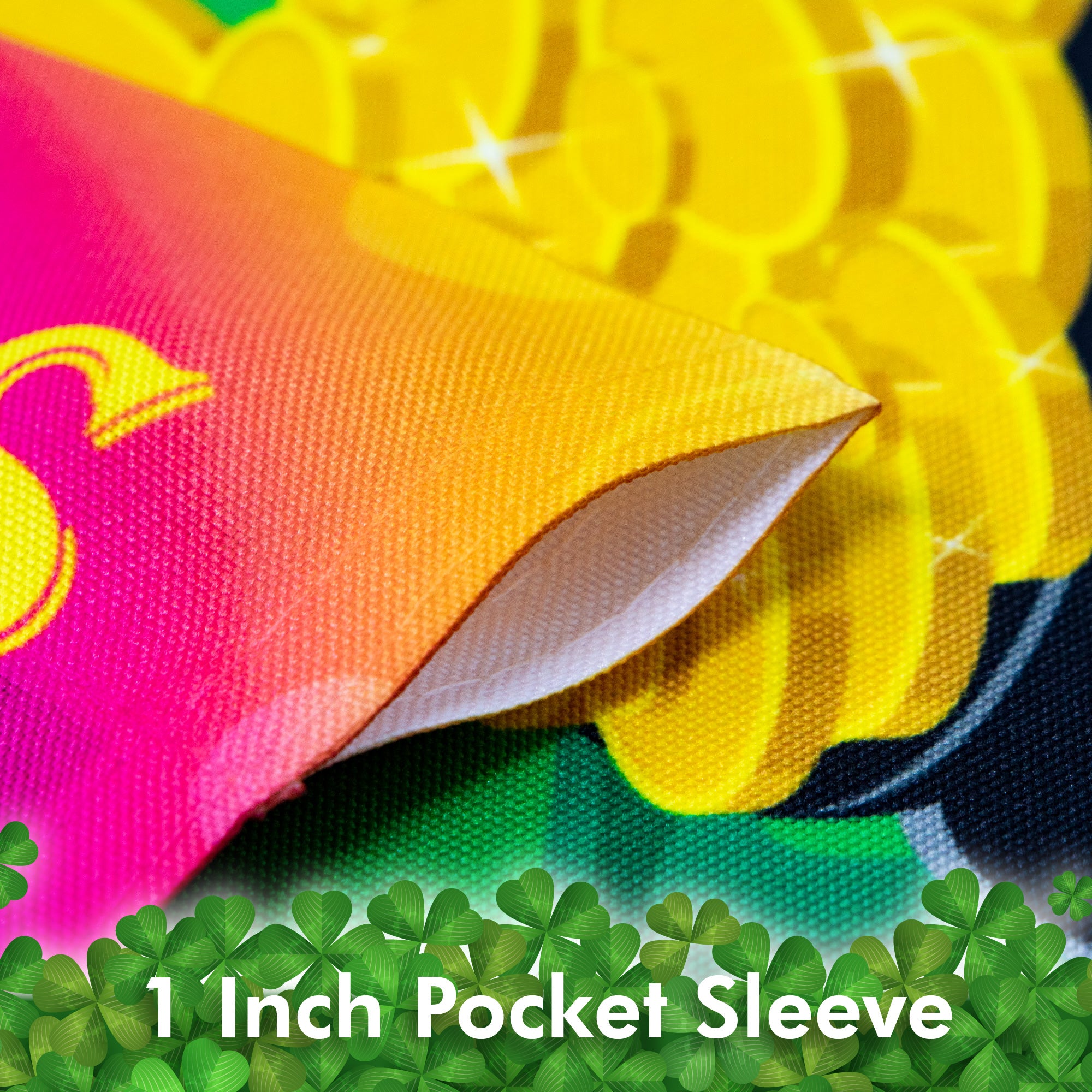 G128 1-ft W x 1.5-ft H St Patrick's Day Leprechaun with Pot of Gold ...