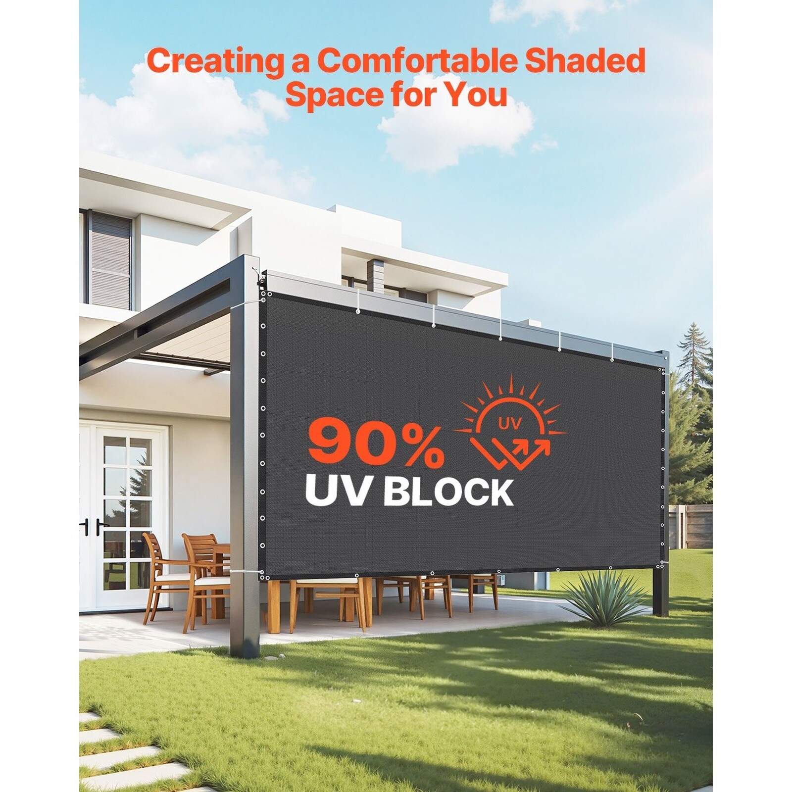 VEVOR Shade Sails, Fabric and Accessories at Lowes.com