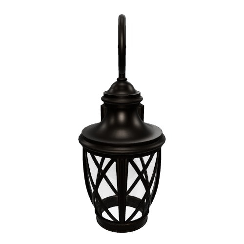 allen + roth Castine 1-Light 20.38-in H Rubbed Bronze Outdoor Wall ...