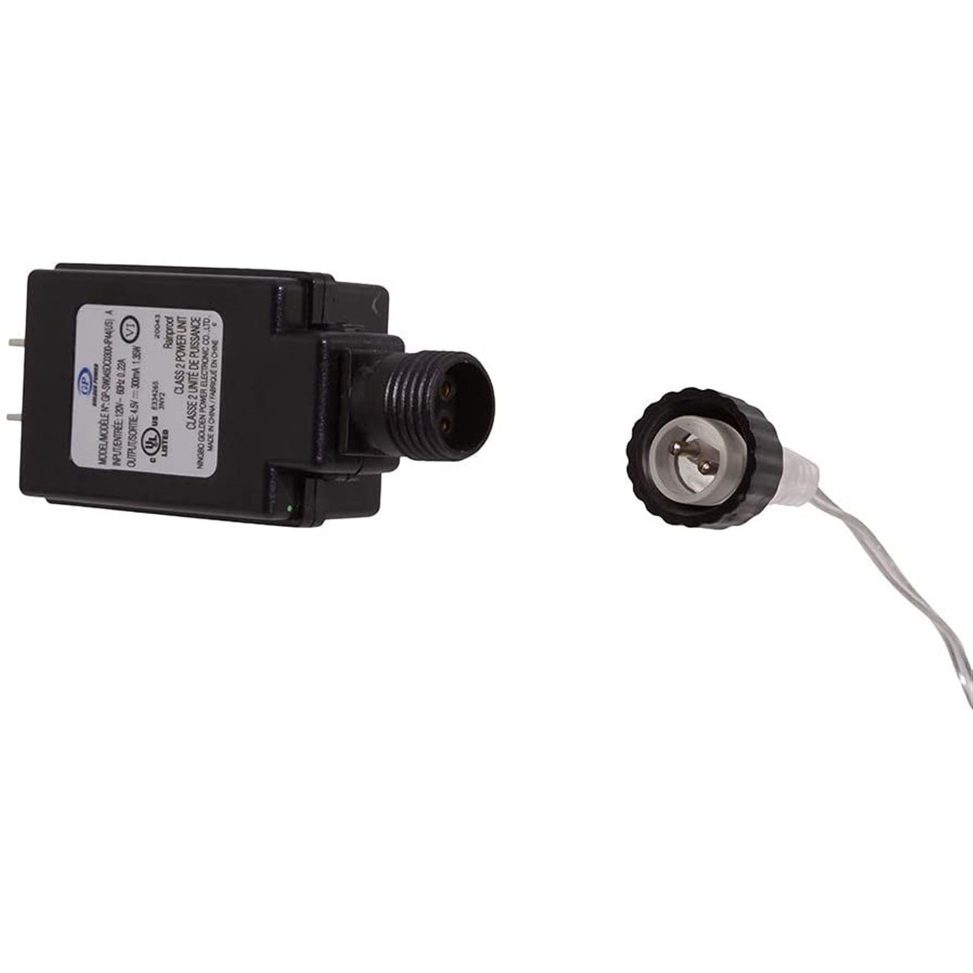 Kurt S. Adler Lighted 12in Silver Tinsel Star Tree Topper with Warm ...