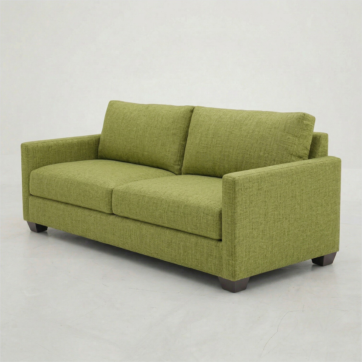 Naturefalls Classic Square Arm Sofa with Custom Upholstery 92-Inch Sage ...