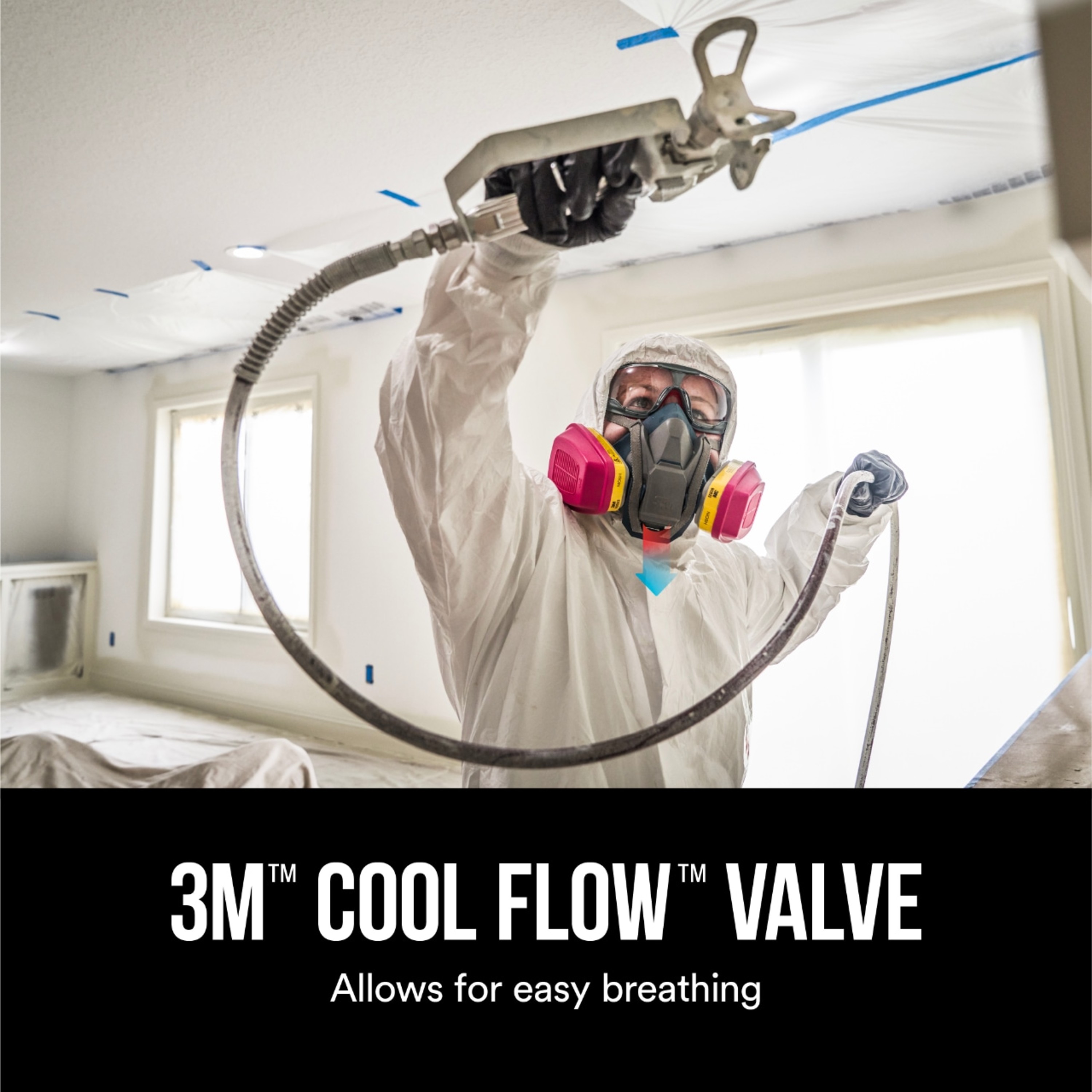 3M Quick Latch Respirator with Cool Flow Valve Grey Reusable P100 ...