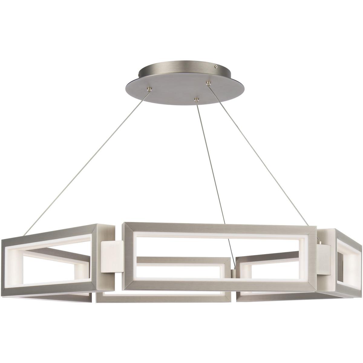 Modern Forms PD-50835-BN Mies Chandelier Brushed Nickel in the ...