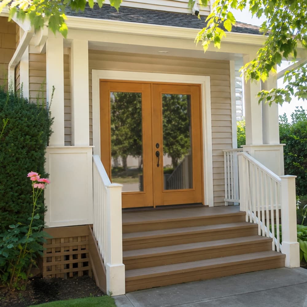 Greatview Doors 60-in x 80-in x 6-9/16-in Wood Right-hand inswing ...