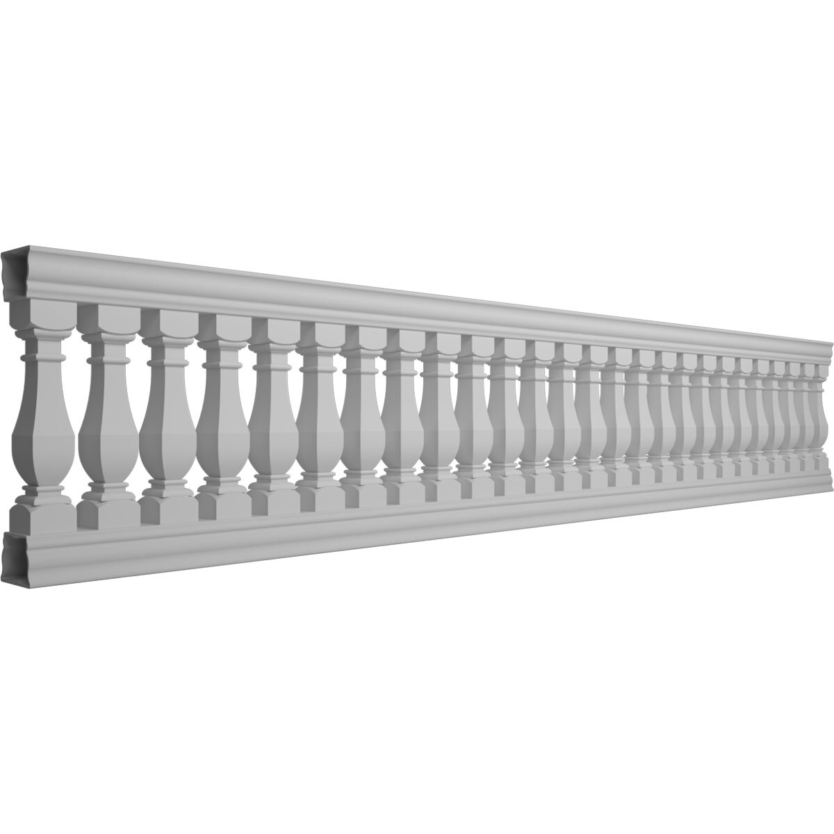 Ekena Millwork FiberThane 16-ft x 38-in Arcadian Fiberglass Deck Rail ...