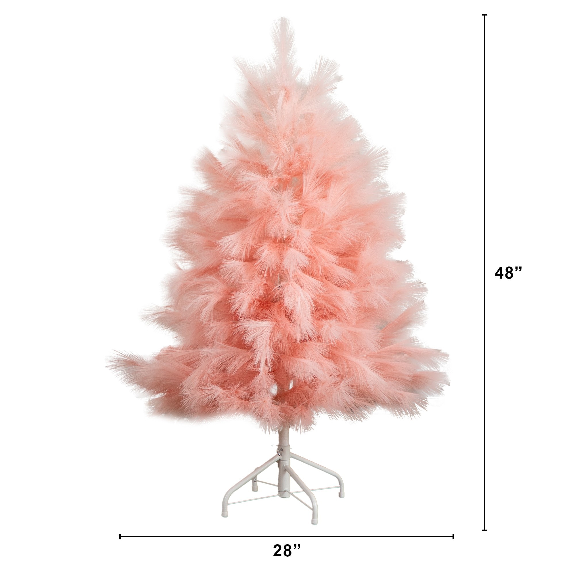 Nearly Natural 4-ft Pink Artificial Christmas Tree in the Artificial ...