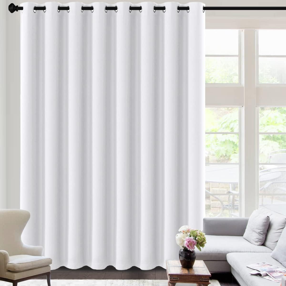 H.Versailtex Premium Blackout Curtain Panel Pair Grommet Top 120 x 96 ...