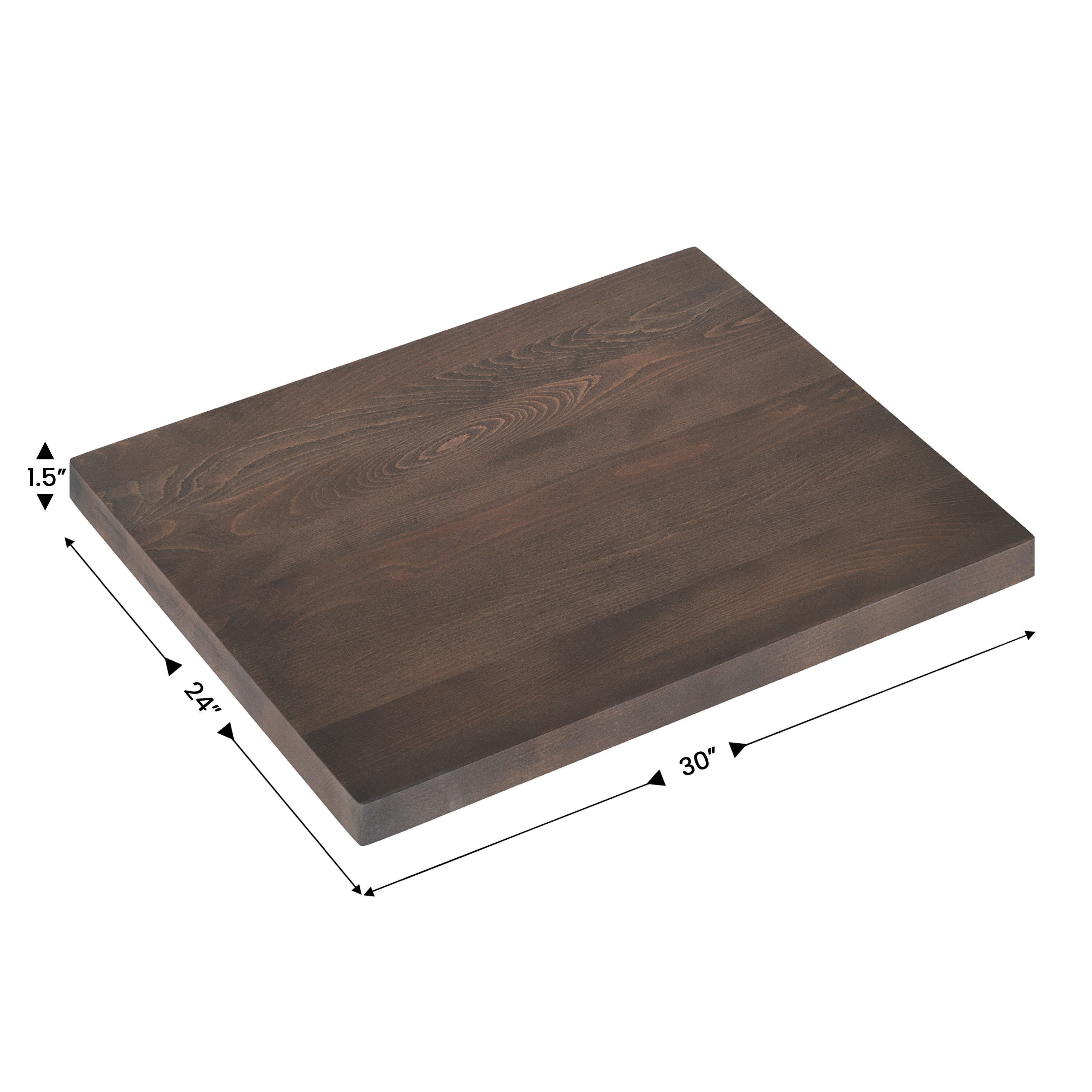 Flash Furniture Bennett 24x30 Solid Wood Indoor 1.5 Inch Thick ...