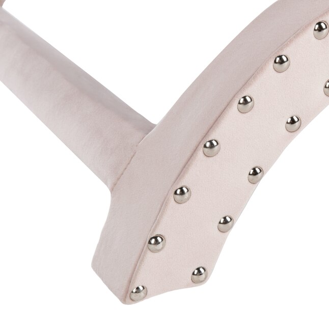 Safavieh Mystic Modern Blush Pink Velvet Ottoman At