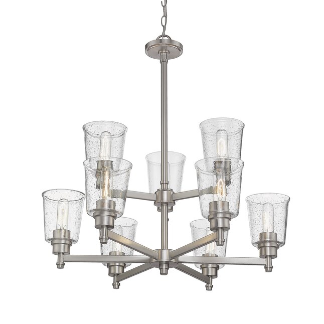 Z Lite Bohin 9 Light Brushed Nickel Modern Contemporary Dry Rated