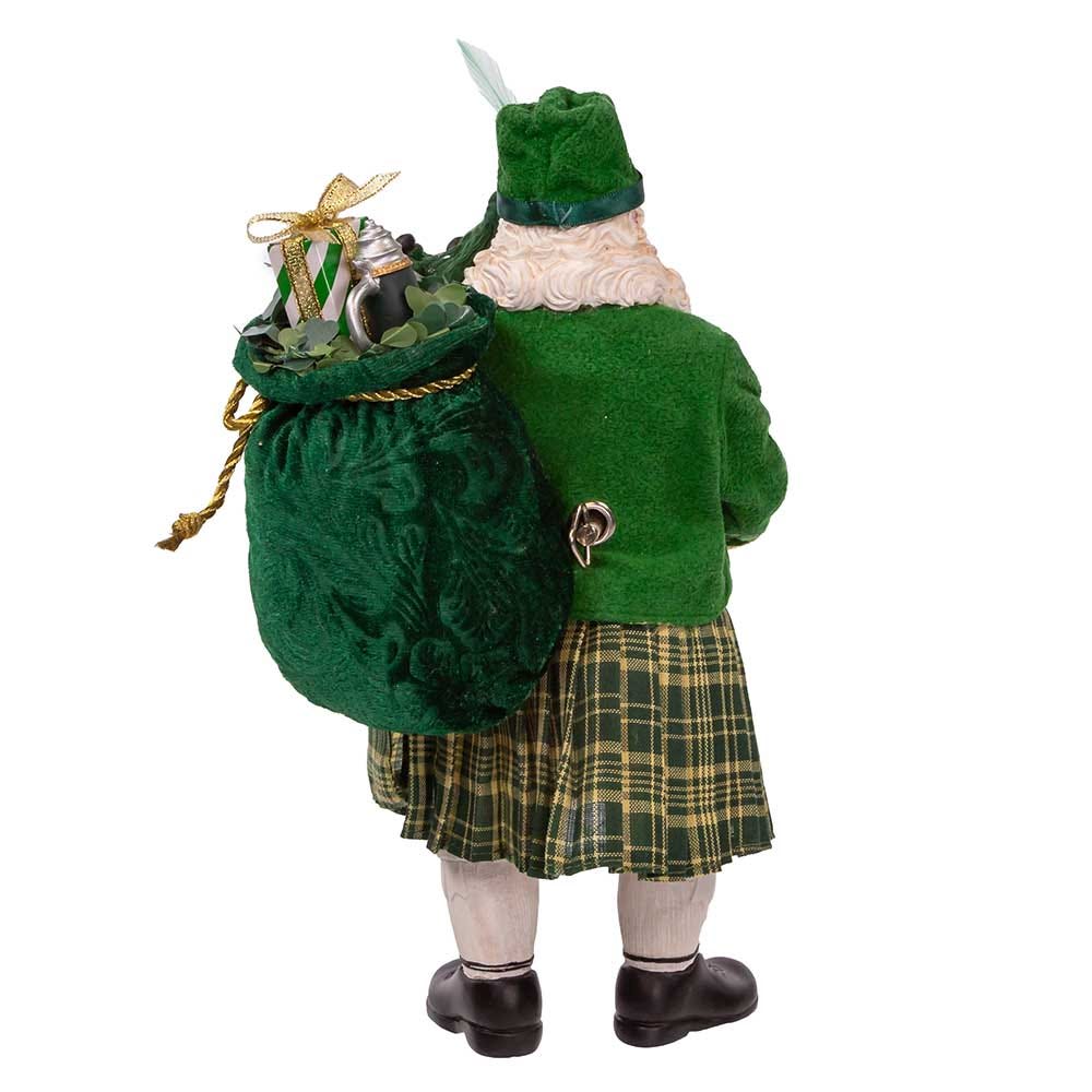 Kurt S. Adler 10.5-Inch Fabriche Musical Irish Bagpiper Santa in the ...