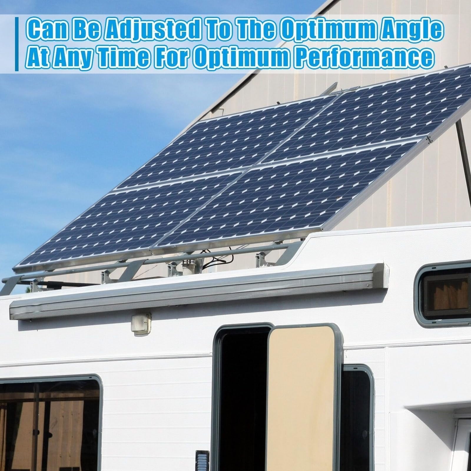 Misopily Adjustable Solar Panel Tilt Mount Kit Aluminum Alloy Fits 50W ...
