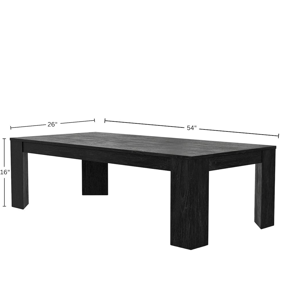 Alpine Furniture Carter Rectangular Coffee Table Black in the Coffee ...