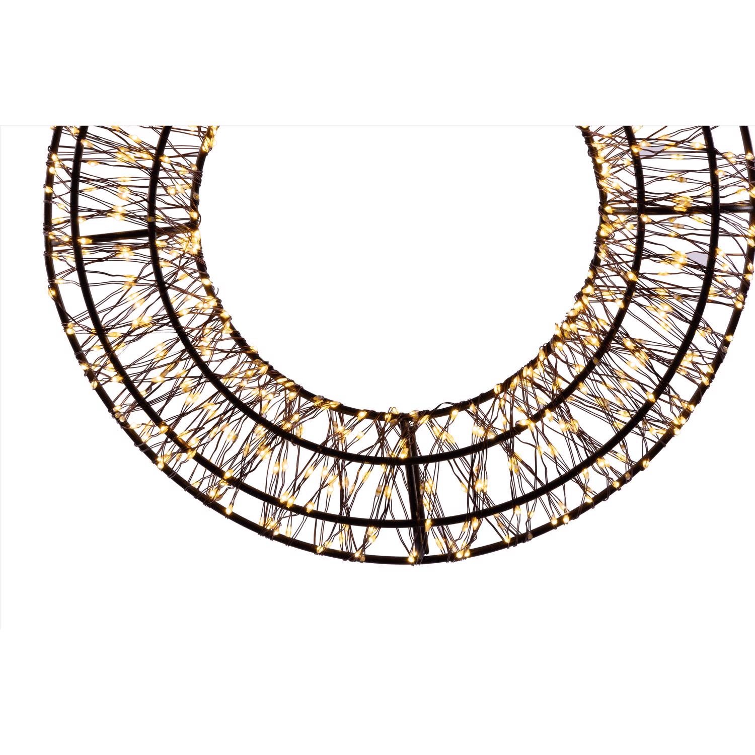 Celebrations LED Warm White Wreath 22 in. Hanging Decor in the ...