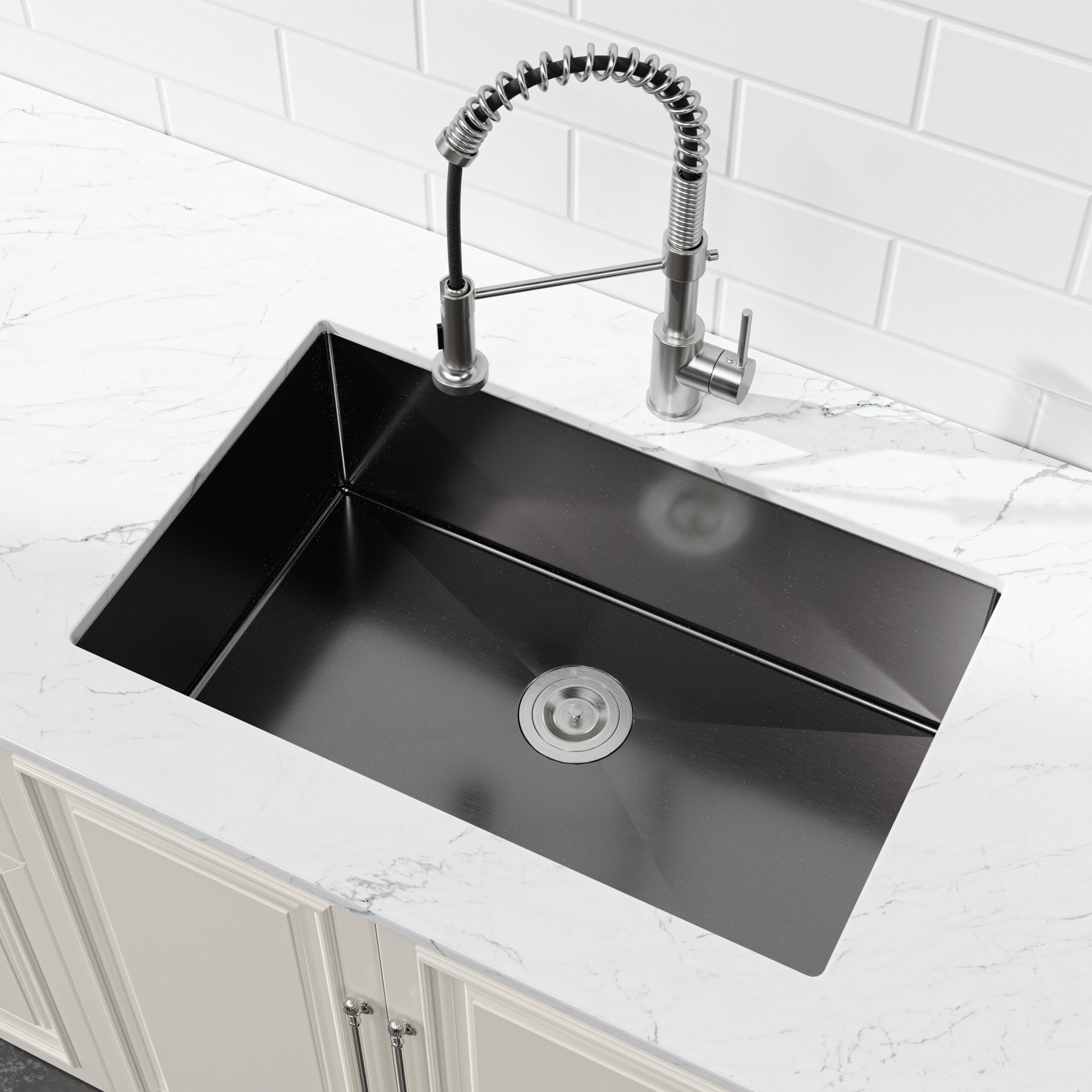 Innobule SINK Drop-in 27 x 19 Stainless steel Single bowl Kitchen Sink ...
