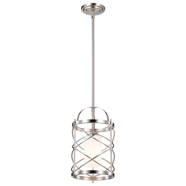 SATCO NUVO Nuvo Brushed Nickel Traditional Opal glass Cylinder Large ... SATCO NUVO Nuvo Brushed Nickel Traditional Opal glass Cylinder Large ...