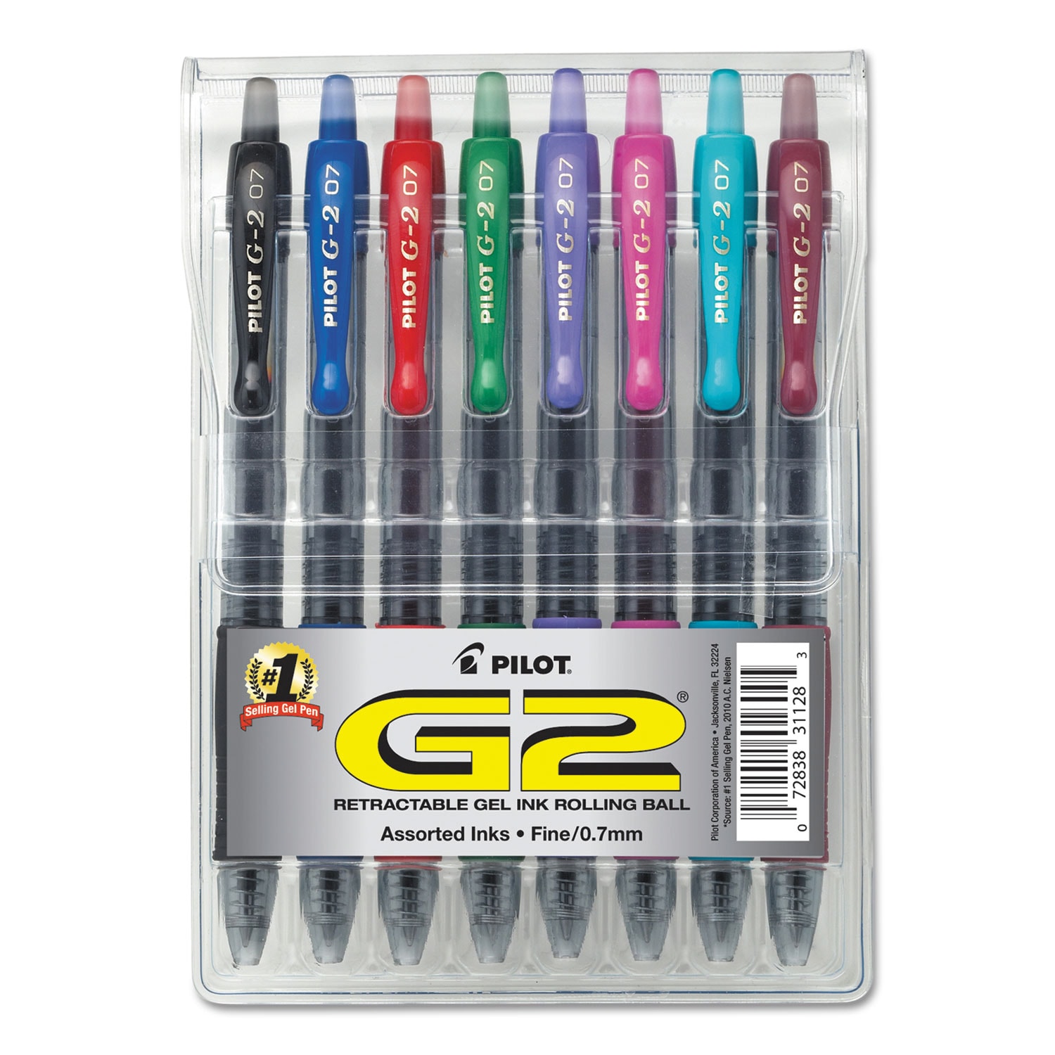Pilot G2 Premium Gel Pen Retractable Fine 0.7 Mm Assorted Ink And ...