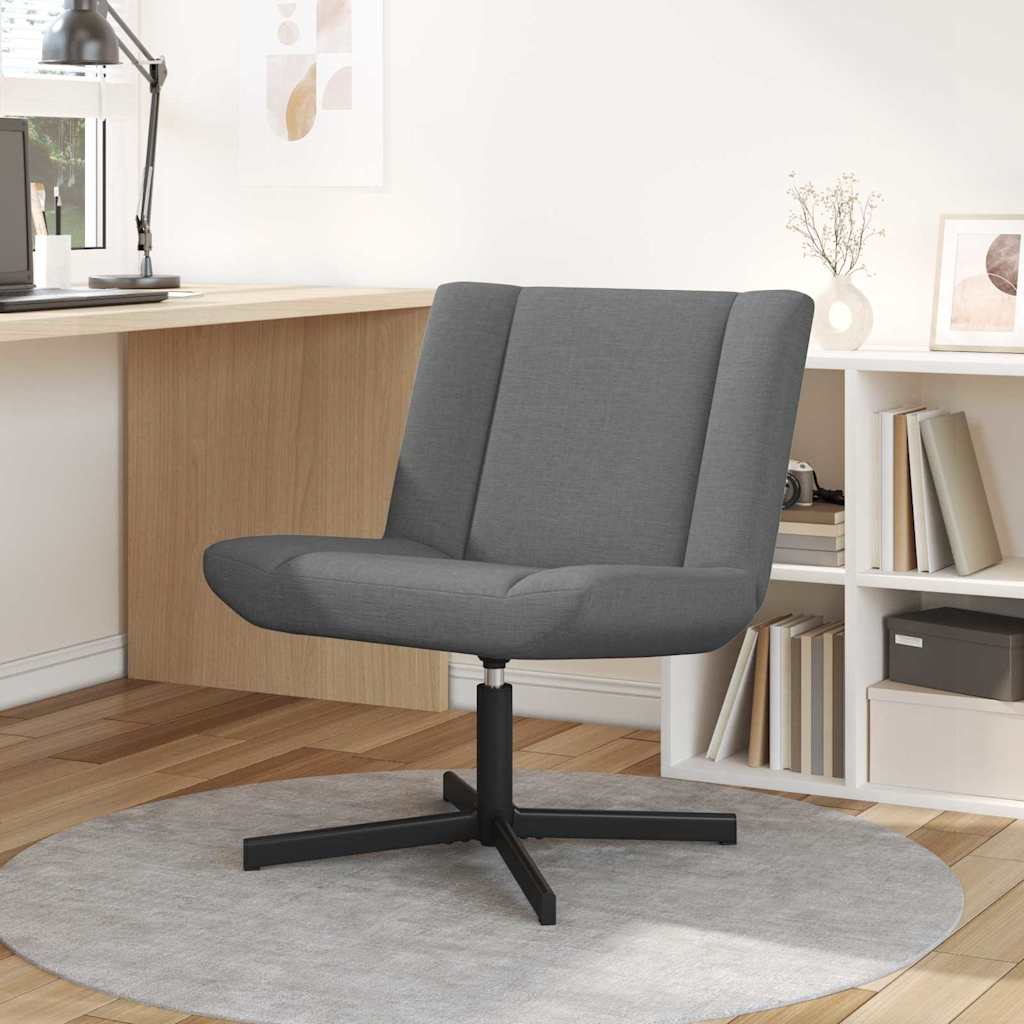 vidaXL Swivel Chair Dark Grey 63 x 75 x 76 cm fabric in the Chairs ...
