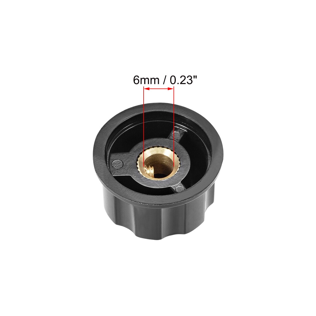 Unique Bargains Plastic Potentiometer Rotary Knob 6mm Insert Shaft with ...