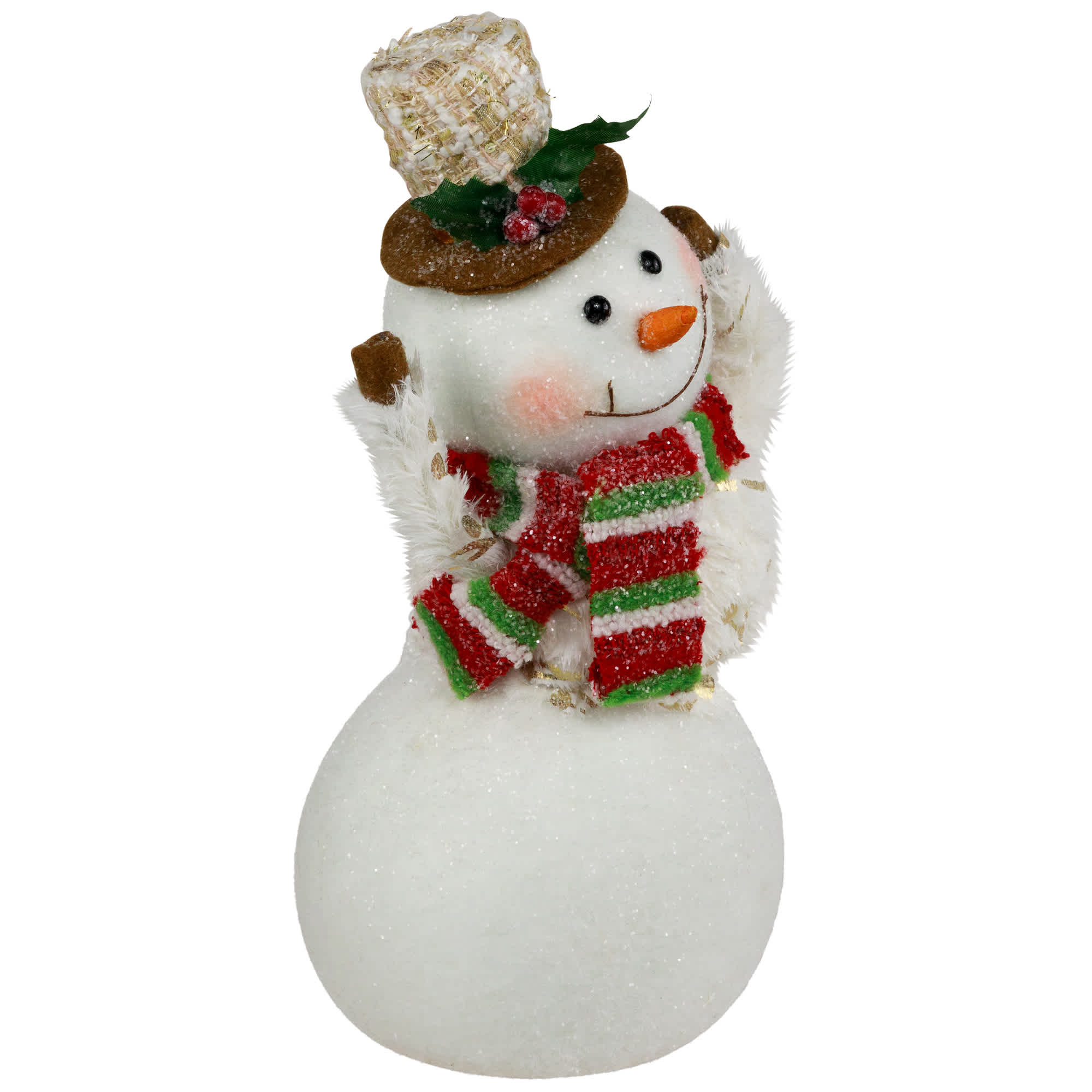 Northlight Smiling and Waving Snowman Christmas Figurine - 11.25 inch ...