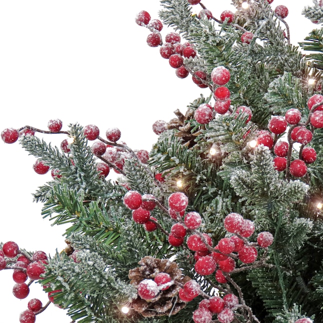 National Tree Company 28-in Lighted Floral Battery-operated Christmas ... National Tree Company 28-in Lighted Floral Battery-operated Christmas ...