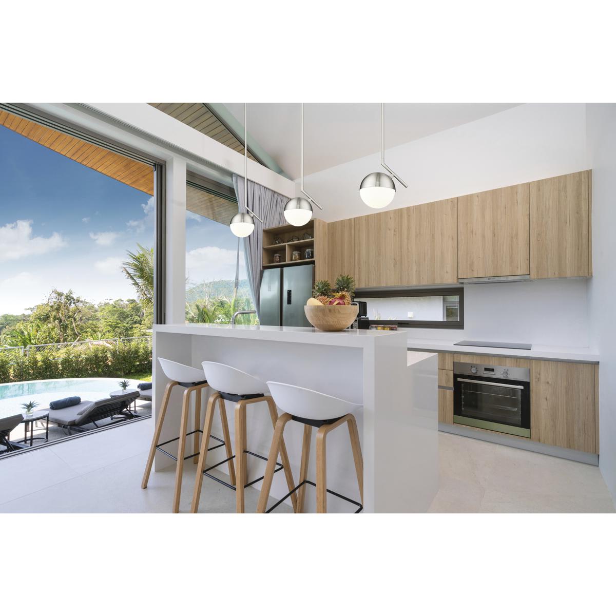 Z-Lite 7517P7-BN Realm Sphere 1 Light 85 inch Brushed Nickel Pendant ...
