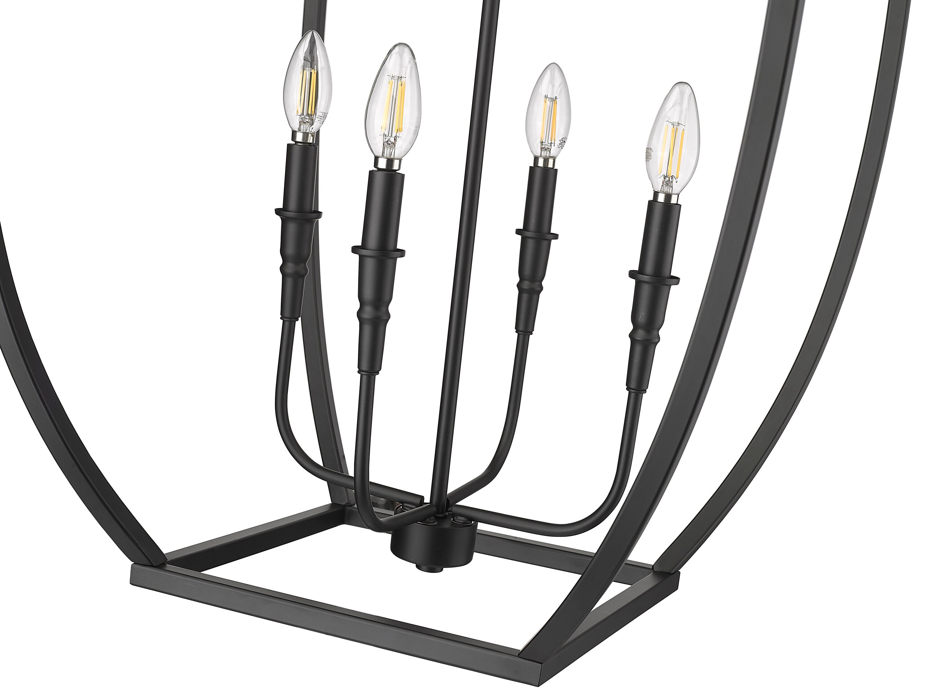 Millennium Lighting Kelsey 4-Light Matte Black Modern/Contemporary ...