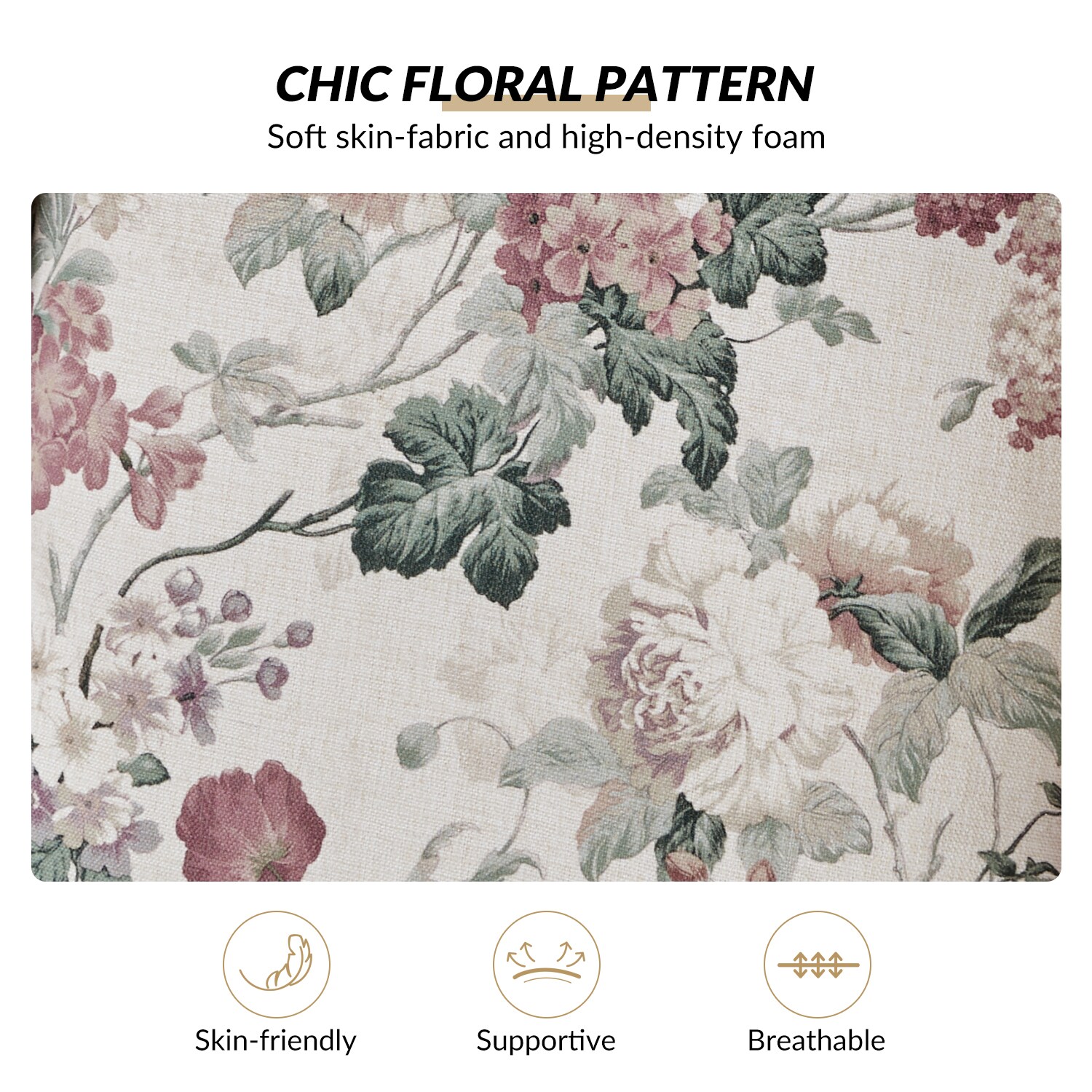 14 Karat Home 29.5-in W Country FLORAL Accent Armchair in the Chairs ...