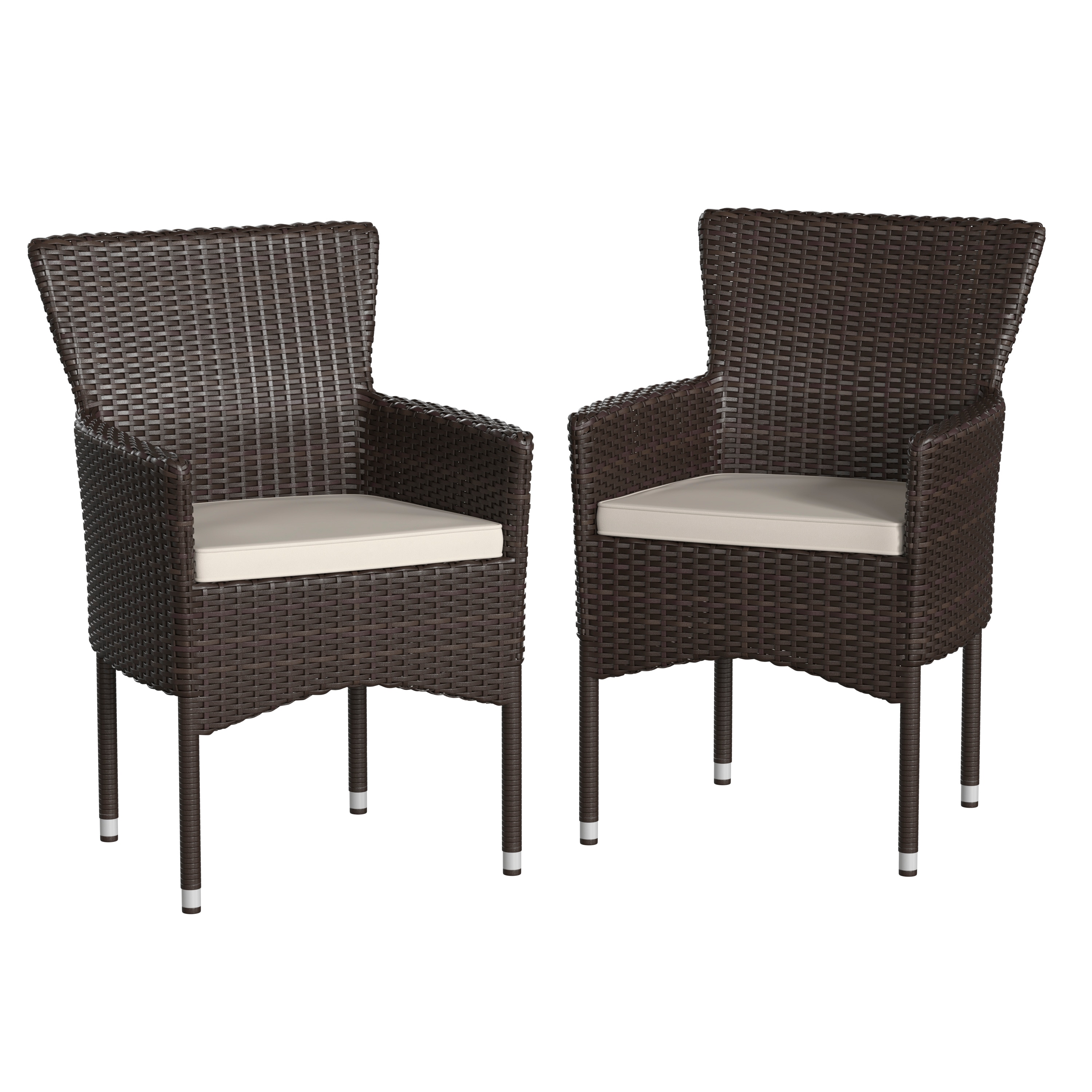 Merrick Lane Sunset Patio Chairs with Fade and Weather Resistant ...