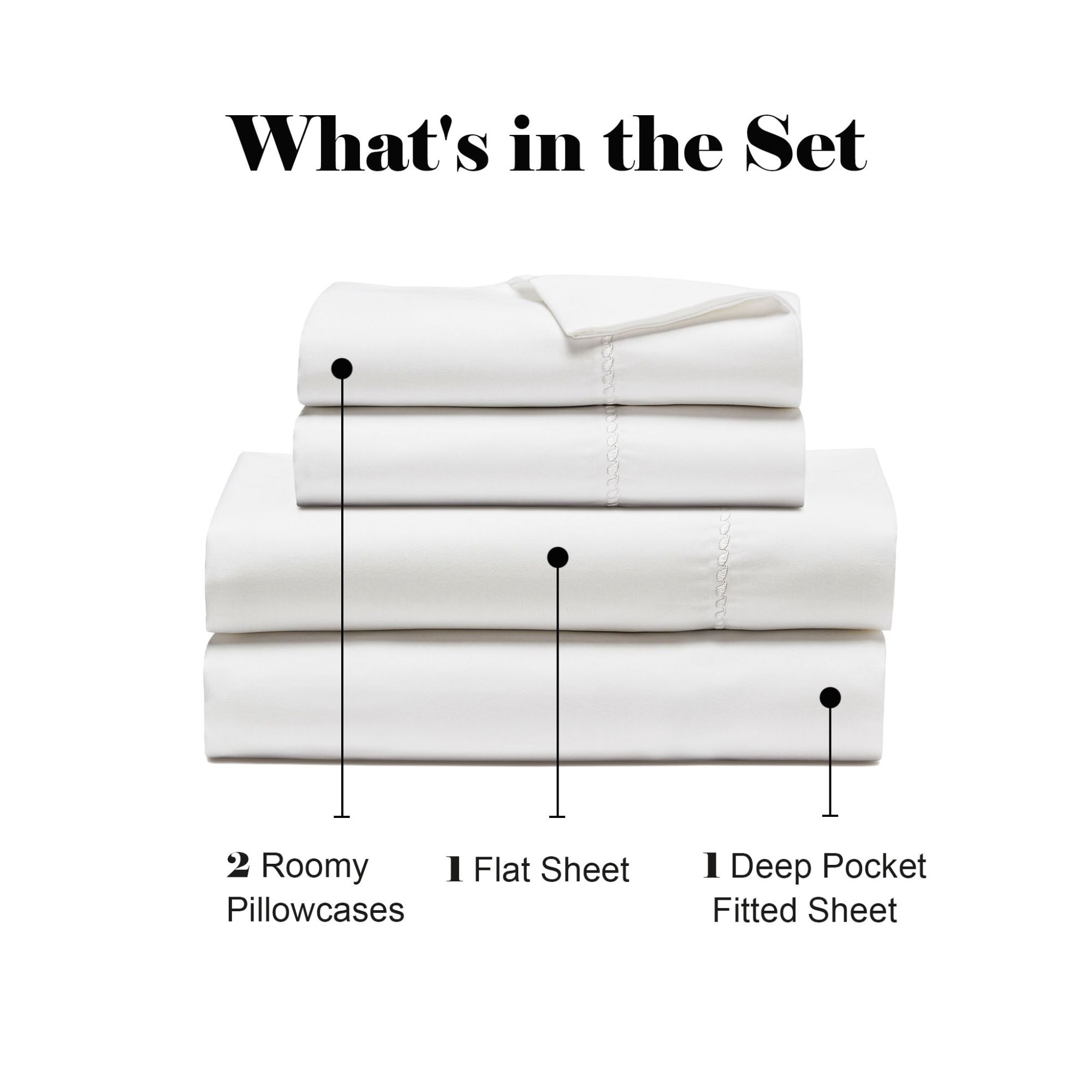 Superior Oversized queen 600 -Thread Count Cotton blend White 4 -Piece ...